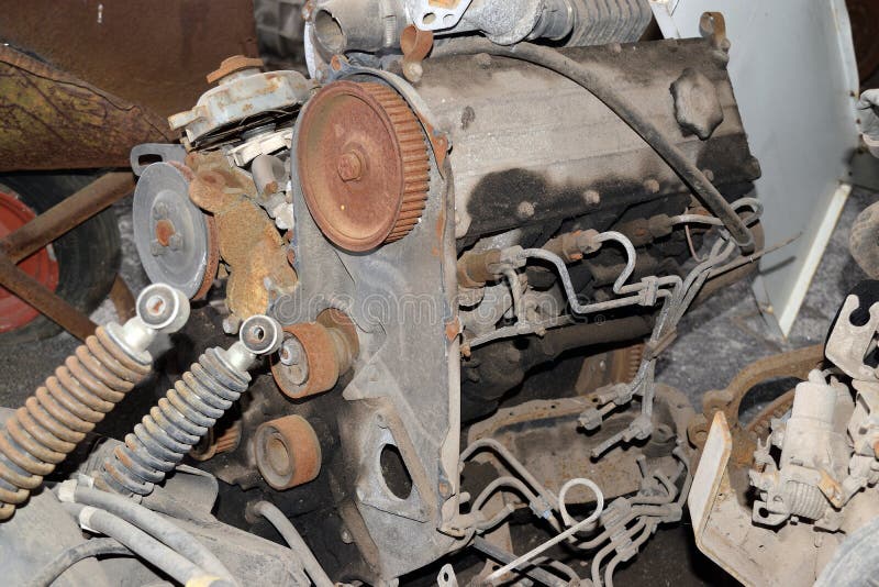 Old rusted engine stock image. Image of transportation - 38538067