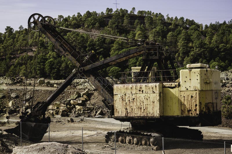 Rusted Mine Hoist stock photo. Image of equipment, machine - 22905522