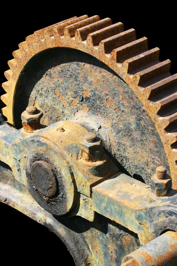 Detail of old rusty gears stock image. Image of cogwheels - 15738959