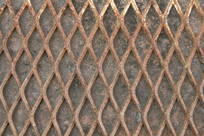 Old Rusted Iron Grates of the Bridge Walkway Stock Photo - Image of ...