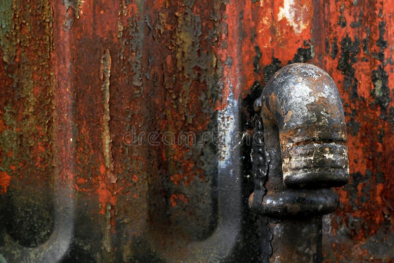 Old Rusted Iron and Peeling Paint Stock Image - Image of abstract, iron ...