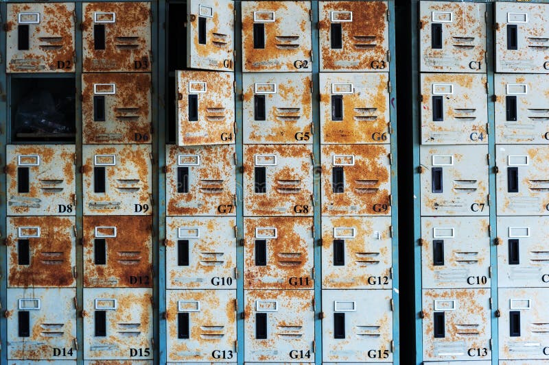 Old and rusted locker stock photo. Image of locker, rustic - 48369014