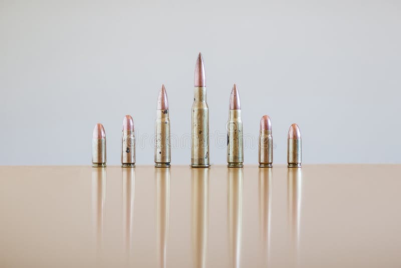 Old Rusted, Soviet Era, Bullets Stock Image - Image of brass, caliber ...