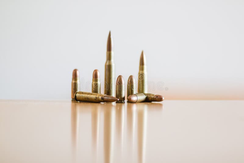 Old Rusted, Soviet Era, Bullets Stock Image - Image of shells, 56mm ...