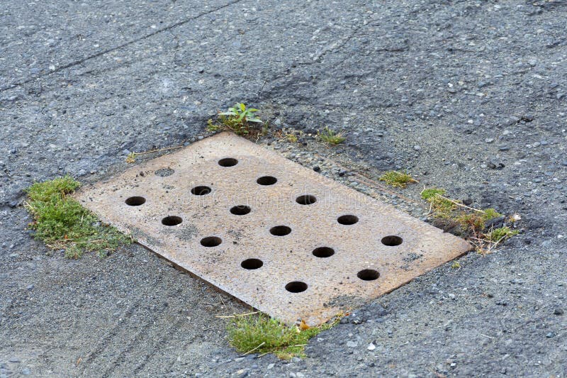 Old Rusted Storm Water Drain Close Up Stock Image - Image of drain ...