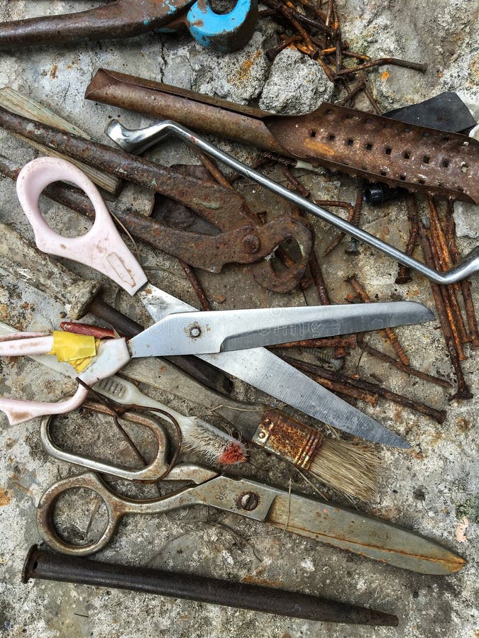 Rusted Tools stock image. Image of engineer, copper, caliper - 89860699