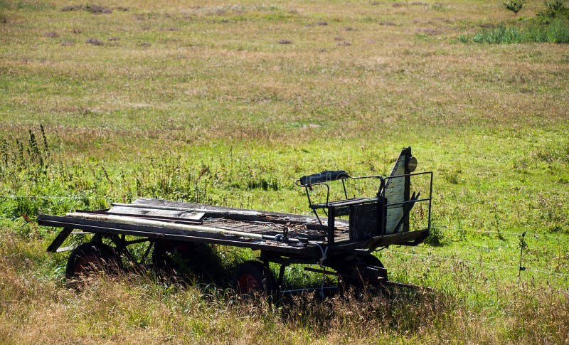 Old rusted tractor trailer stock image. Image of hling - 59567797