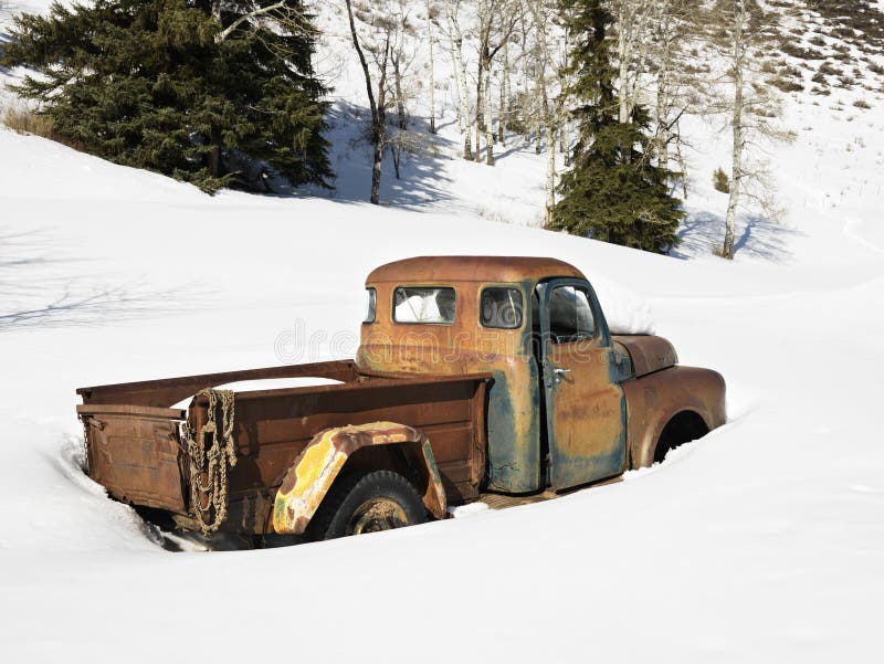 Old rusted truck. stock image. Image of color, ruster - 2677005