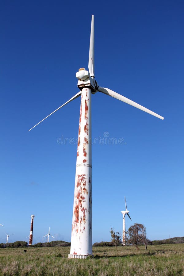 Old rusted windmill stock image. Image of obsolete, windmill - 32920027