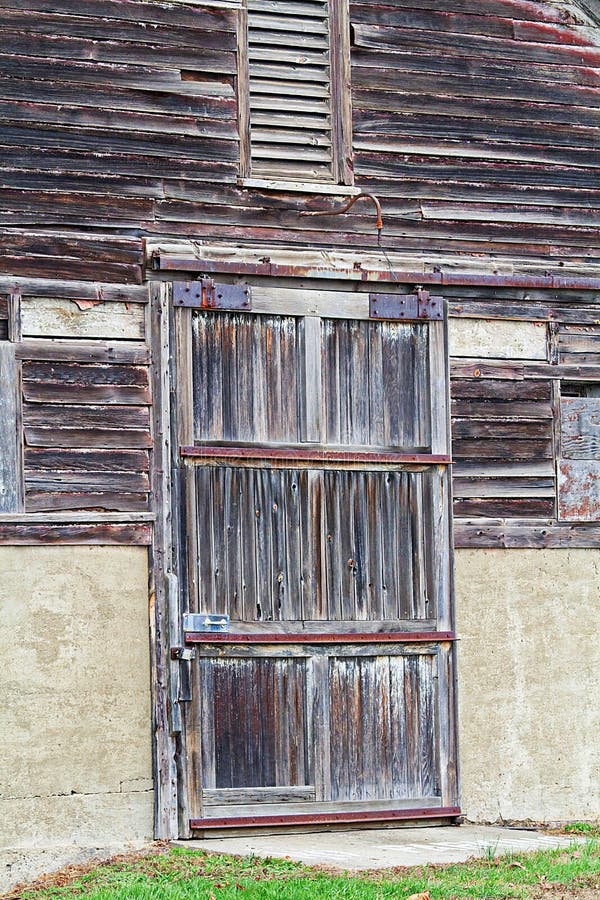 Old Rustic Barn Door stock image. Image of metal, home - 46928635