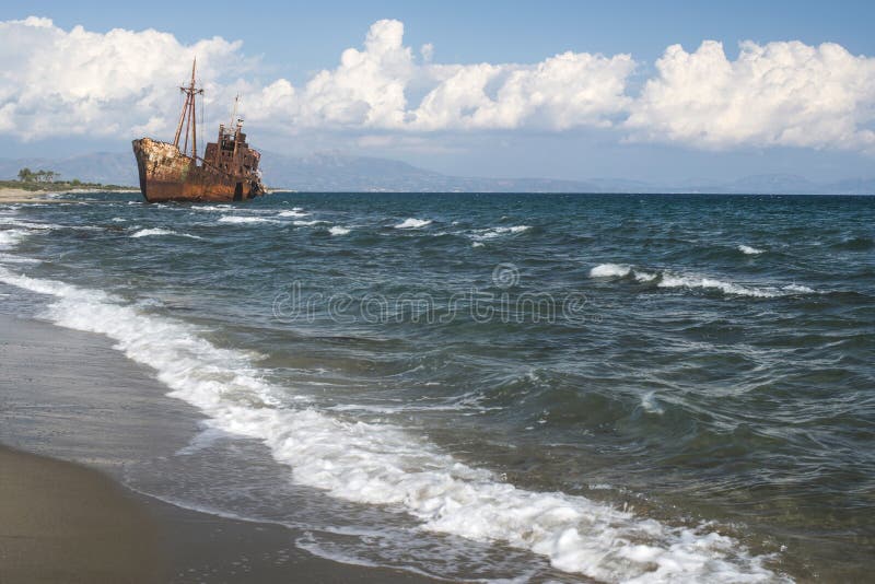 Old rustic big ship stock image. Image of port, industrial - 63377445