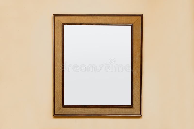 Old Rustic Blank Horizontal Frame on the Wall at a House Stock Image ...