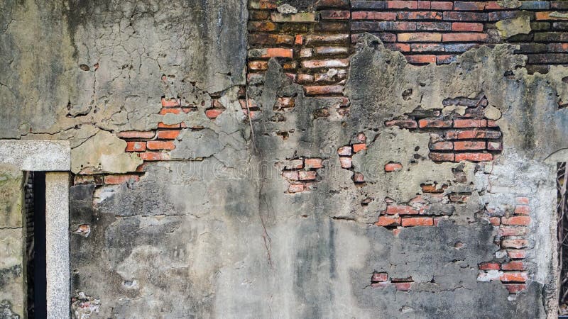 Old Rustic Brick and Cracked Plaster Texture Background Stock Photo ...
