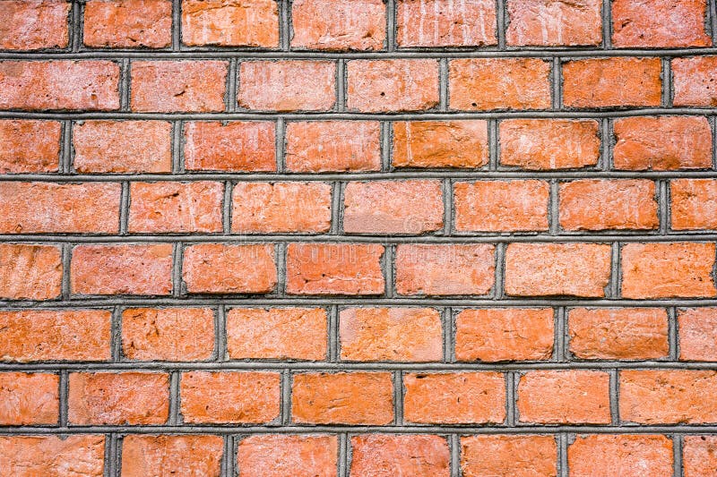 Old Rustic Brick Wall Made of Red Bricks. Stock Image - Image of ...