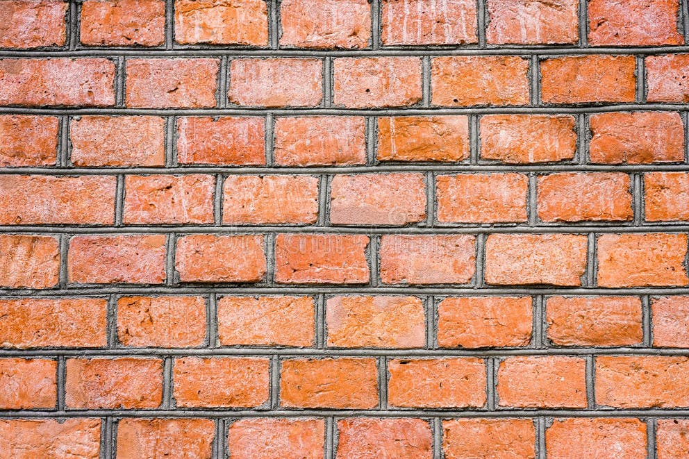 Old Rustic Brick Wall Made of Red Bricks. Stock Image - Image of ...