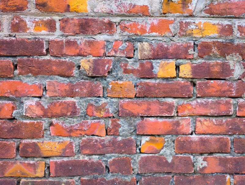 3,272 Aged Yellow Orange Red Brick Wall Texture Background Stock Photos ...