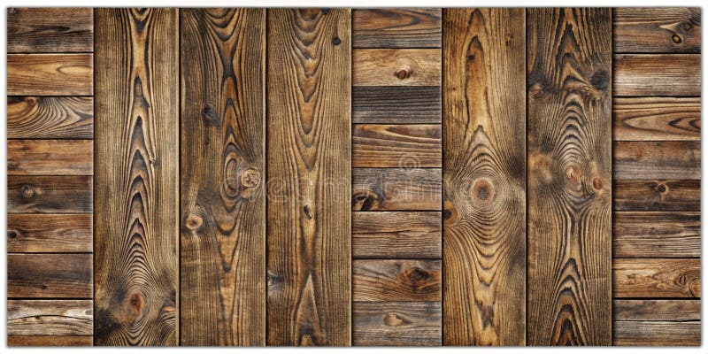 Old Rustic Dark Brown Wood Planks Collage for Background Stock ...