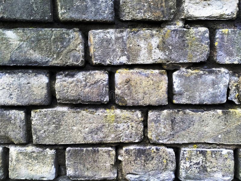 Old, Rustic Gray Brick Wall with Deep Texture Stock Photo - Image of ...