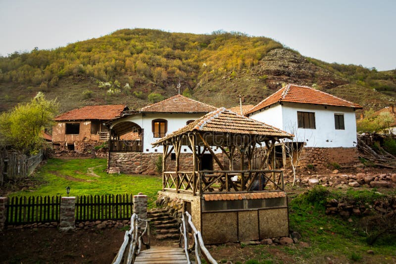 Old Rustic Idyllic Houses in a Village Topli Do Stock Image - Image of ... Old Rustic Idyllic Houses in a Village Topli Do Stock Image - Image of ...