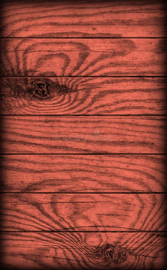 Old Rustic Knotted Red Pine Wood Planking Vignetted Grunge Texture ...