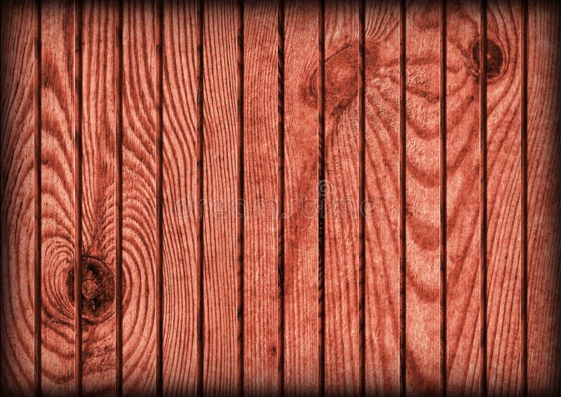 Old Rustic Maroon Red Pine Wood Flooring Vignetted Grunge Texture Stock ...