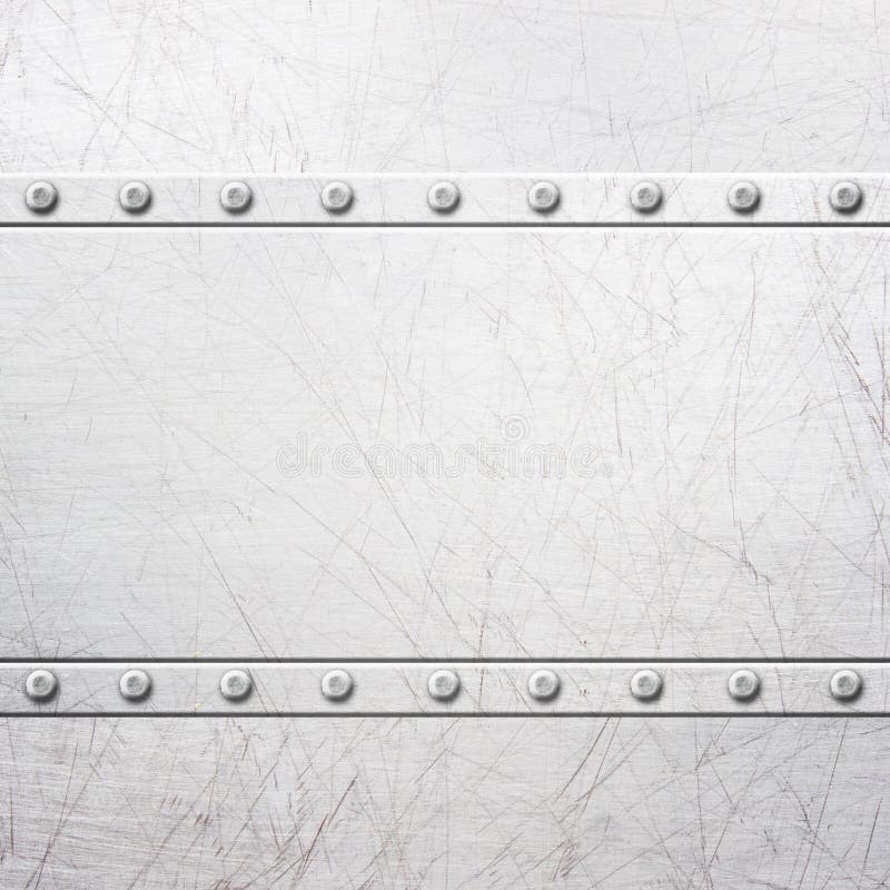 Old Rustic Metal Plates with Rivets Seamless Background Stock ...