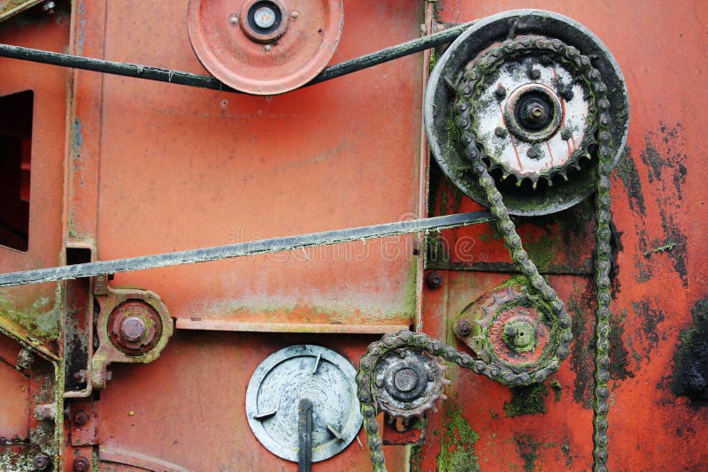 Old metal engine mechanism stock image. Image of iron - 131468681