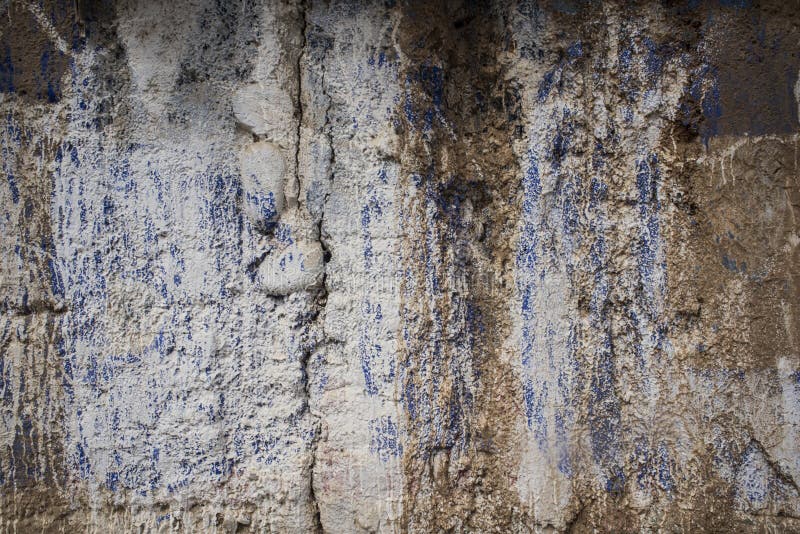 Old Rustic Mud Wall with Worn Out Peeling Paint Stock Photo - Image of ...