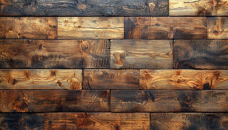 Old Rustic Plank Table in Dark Grunge Backdrop Generated by AI Stock ...