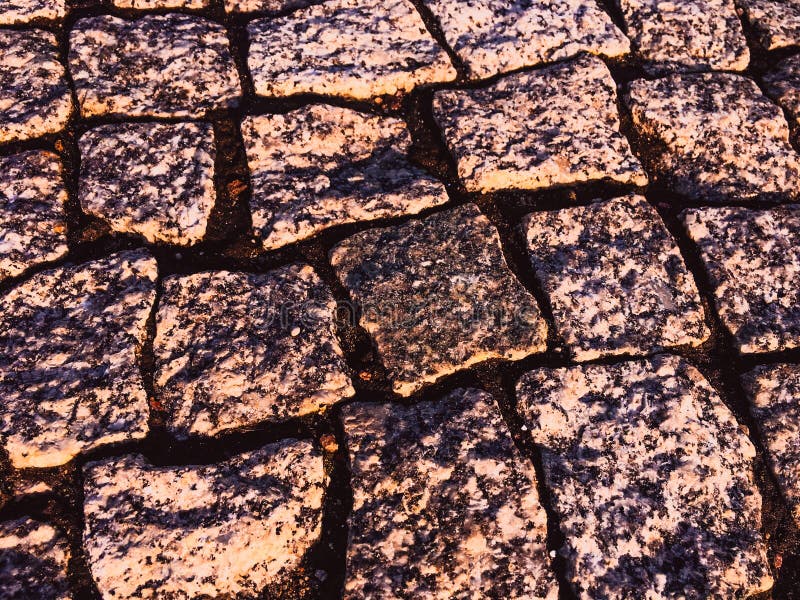 Old Rustic Stone Pavement Textured Background, Architectural Detail ...
