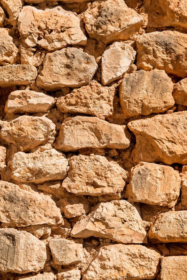 Old Rustic Stone Wall Made Using only Natural Materials. Stock Photo ...