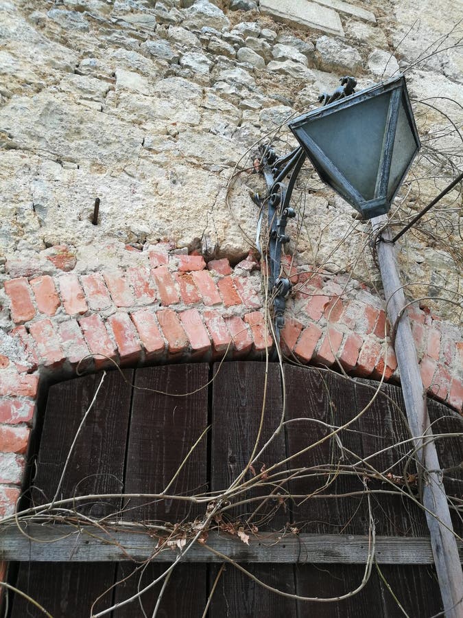 An Old Rustic Street Lantern Stock Photo - Image of door, light: 112512770