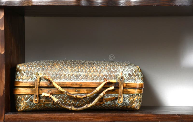 Old rustic suitcase stock image. Image of single, brown - 107733357