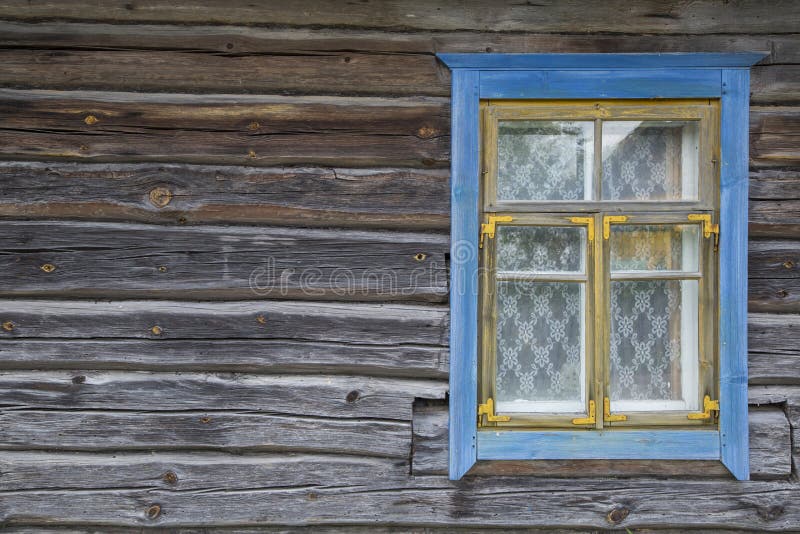 Old rustic window stock photo. Image of handmade, retro - 41414936