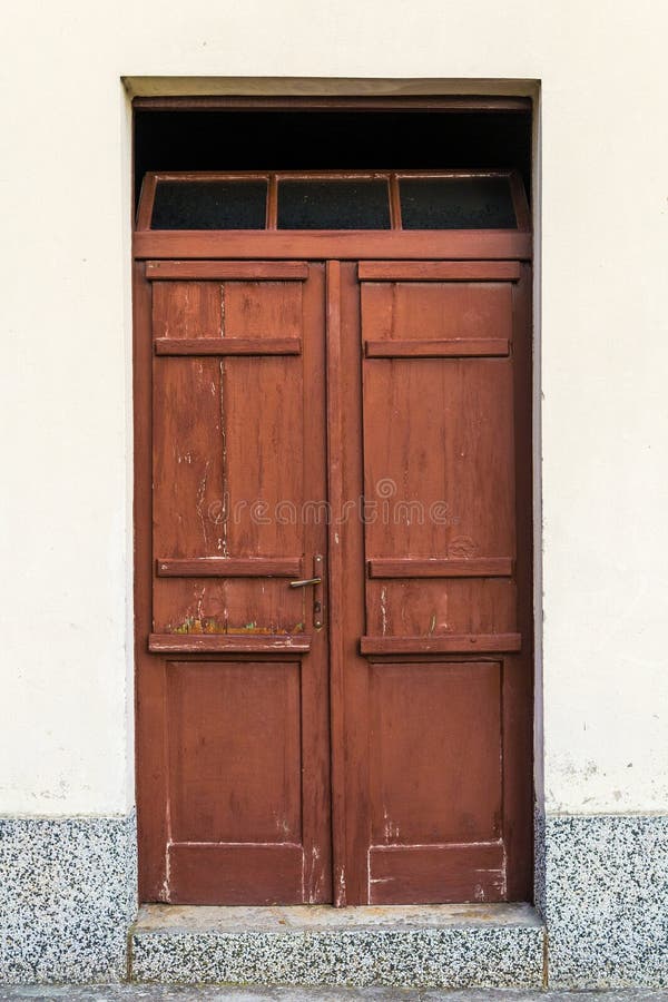 Old rustic wooden doors stock image. Image of estate - 29071081