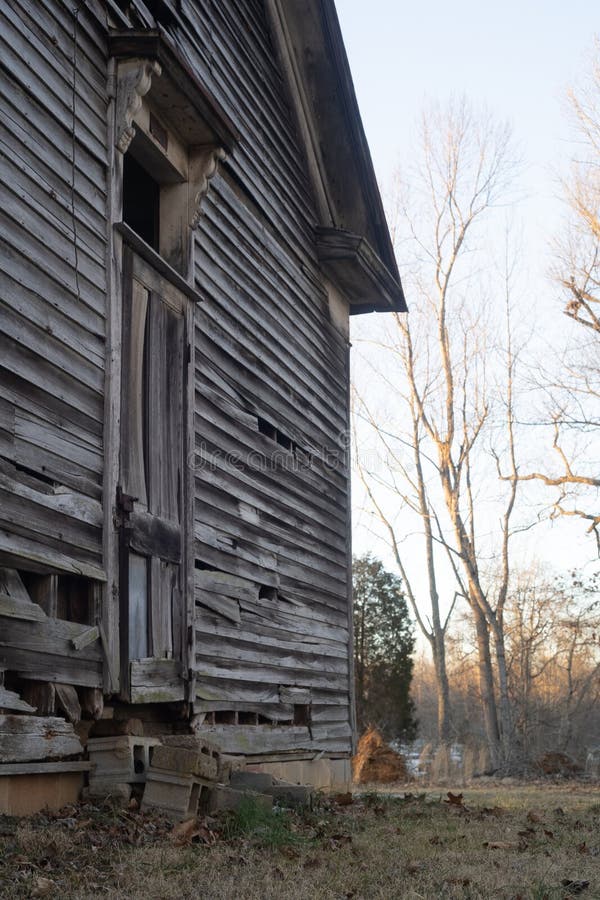 Old Wooden Log Cabin in the Field Stock Photo - Image of rural ...