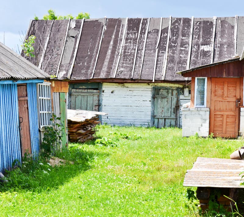 Old rustic yard stock image. Image of rural, outdoors - 25589601