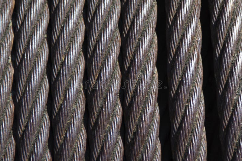 Old Rusting Steel Cable on Spool Stock Photo - Image of threads ...