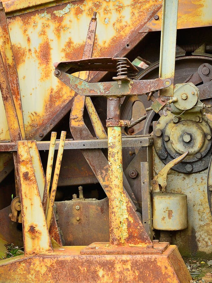 Old , Rusty , Abandoned Excavator , Details Stock Image - Image of ...