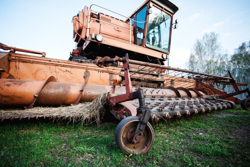 Old Rusty Agricultural Farm Machine Stock Image - Image of equipment ...