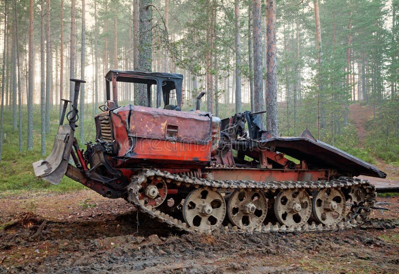 Old Rusty All-terrain Vehicle Stock Image - Image of construction ...
