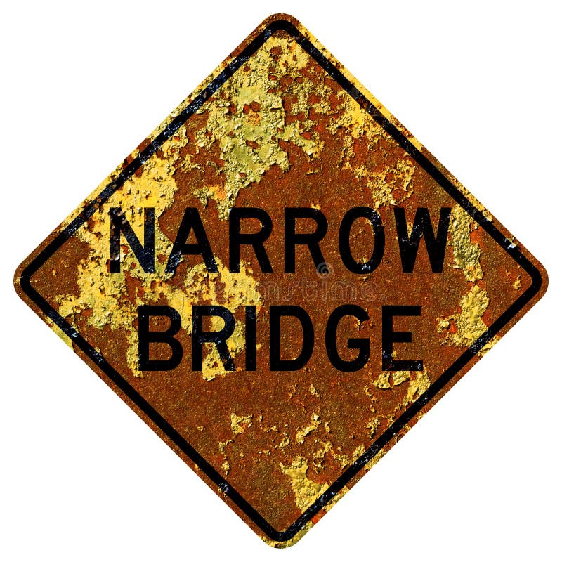 387 Narrow Bridge Road Sign Stock Photos - Free & Royalty-Free Stock ...