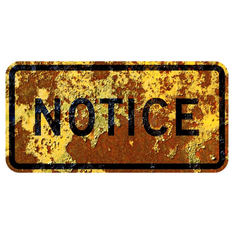 Old Rusty American Road Sign - Notice Stock Photo - Image of sign ...
