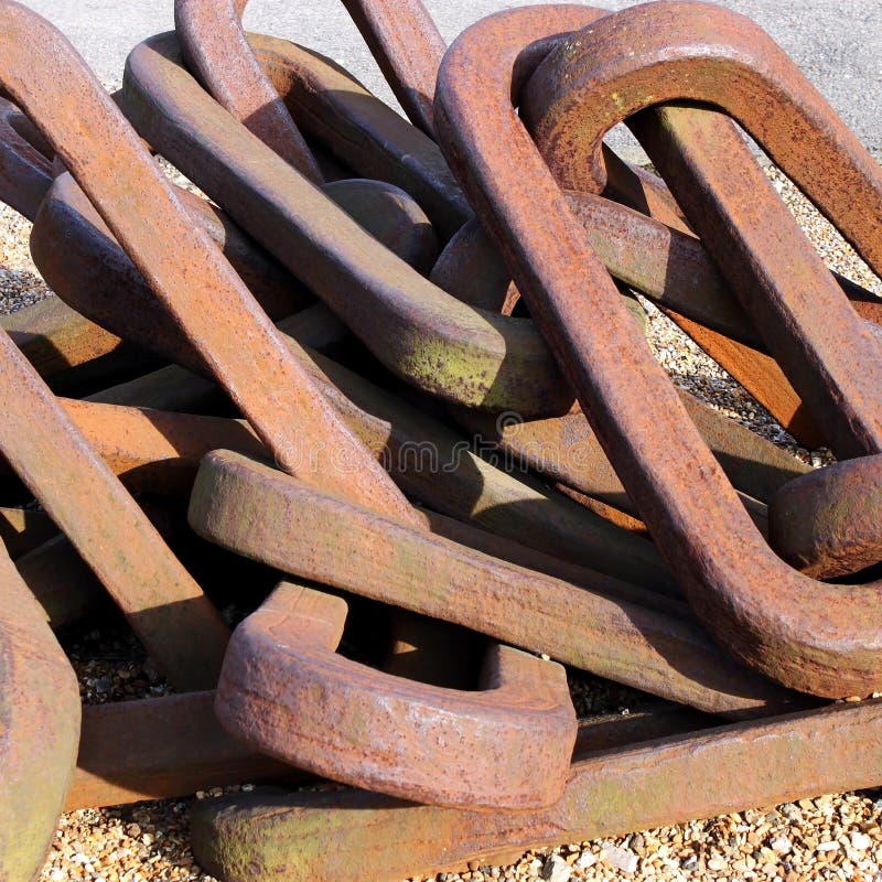 Rusty anchor stock image. Image of chain, ancient, grappling - 15222925