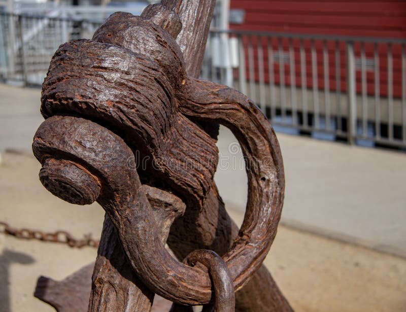 An Old Rusty Anchor stock image. Image of vintage, rusty - 171711793