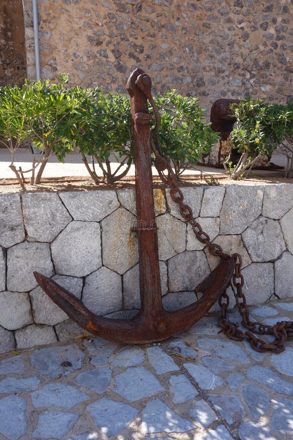 Old Rusty Anchor stock photo. Image of hold, medievel - 106540862