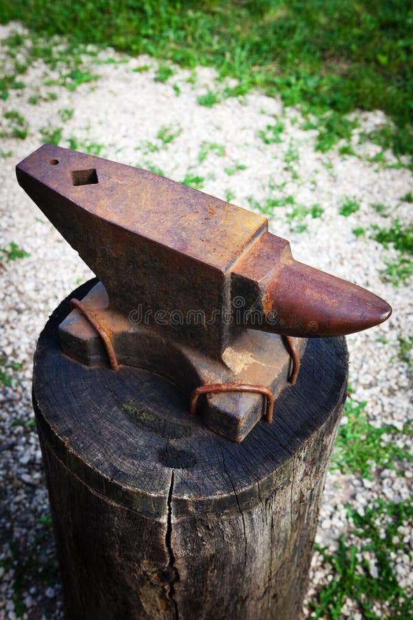 Old rusty anvil stock image. Image of craftsmanship, medieval - 19654785