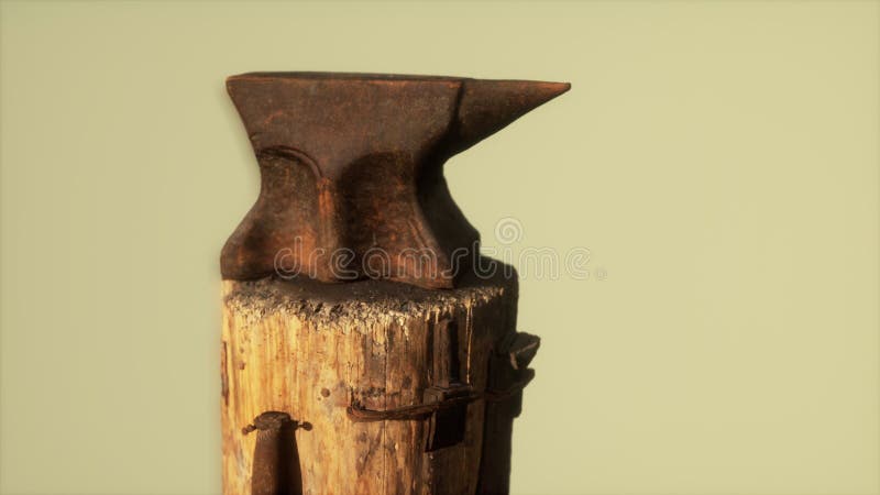 Old Rusty Anvil from the Village Forge Stock Photo - Image of metal ...