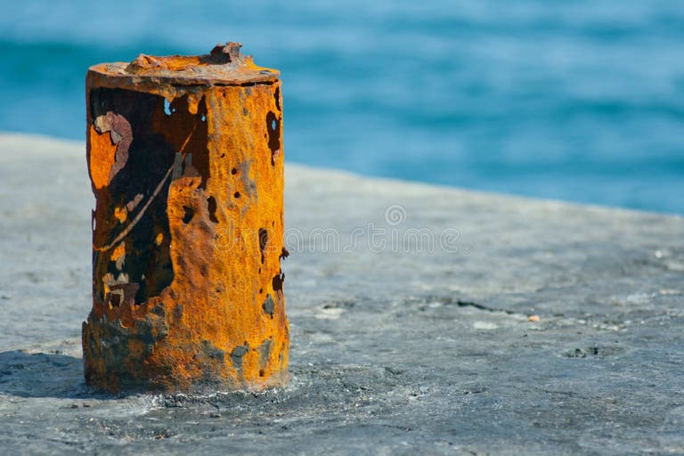 Old Rusty Attachment in Port Stock Photo - Image of berth, shade: 21610298