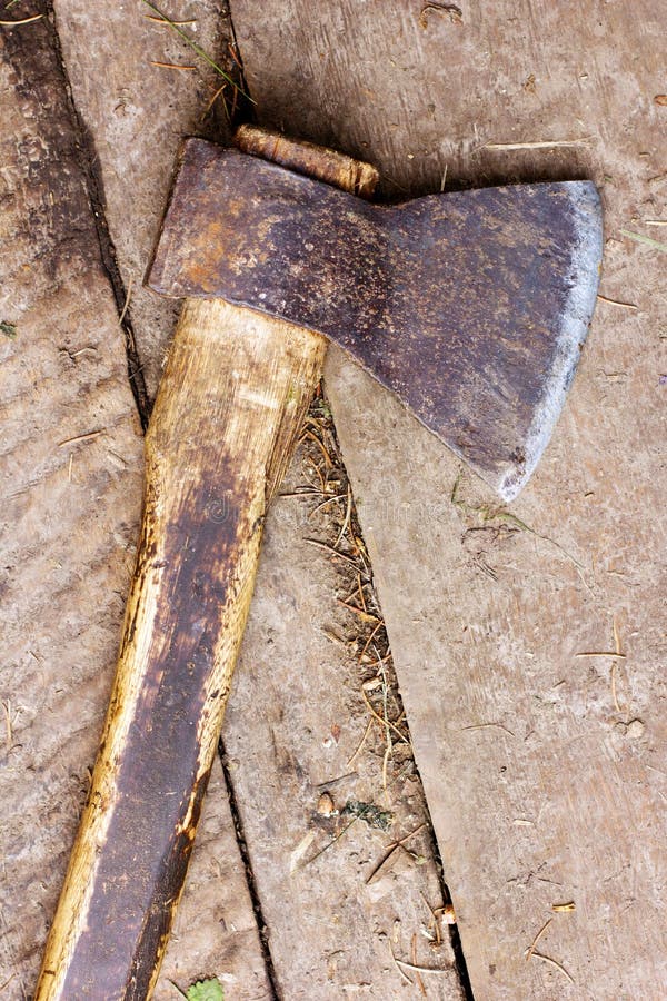 Old rusty ax stock image. Image of sharp, rusty, tool - 71708791